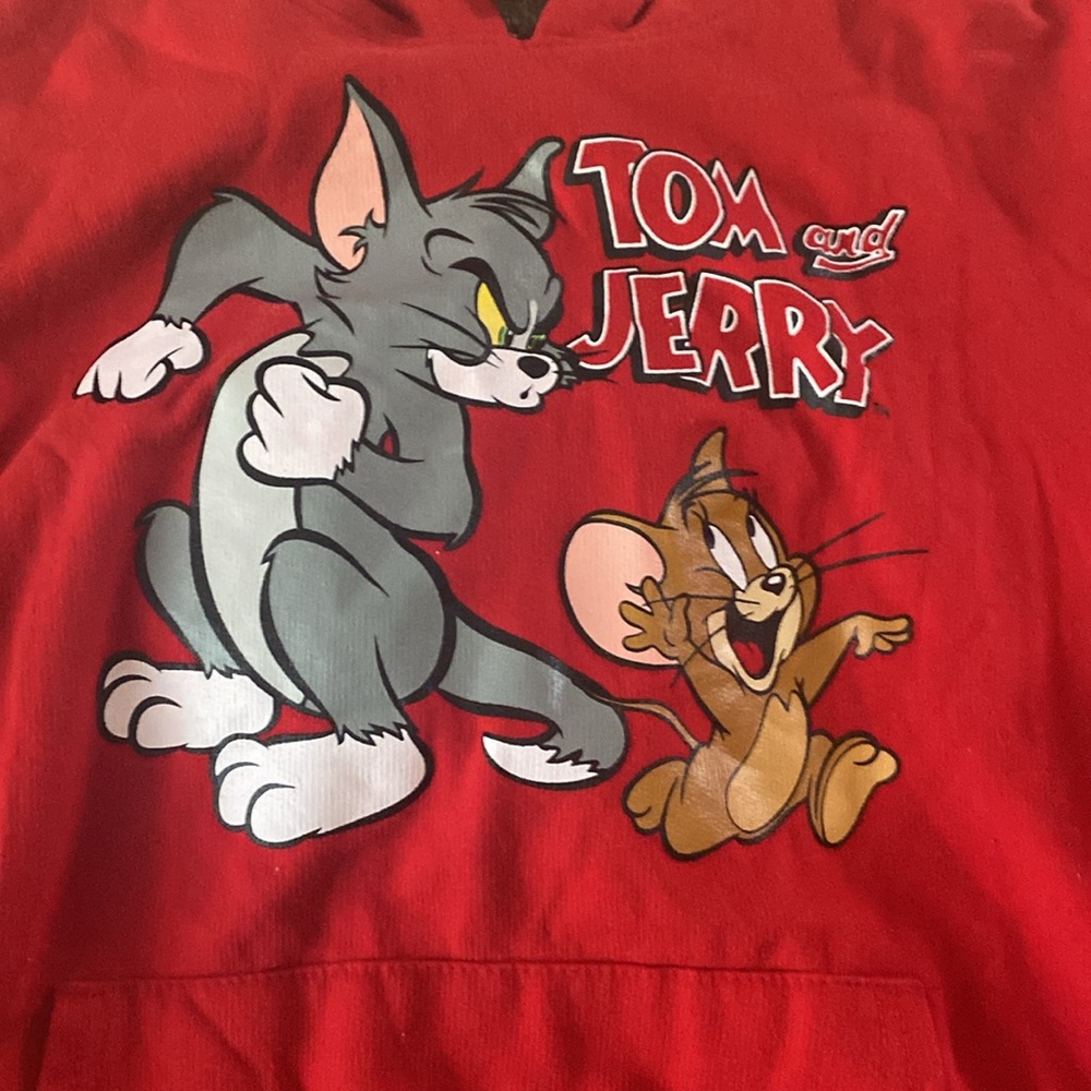 Tom And Jerry Red Hoodie - Gem